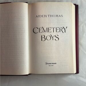Other | Cemetery Boys By Aiden Thomas First Edition 220 Hardcover Book ...